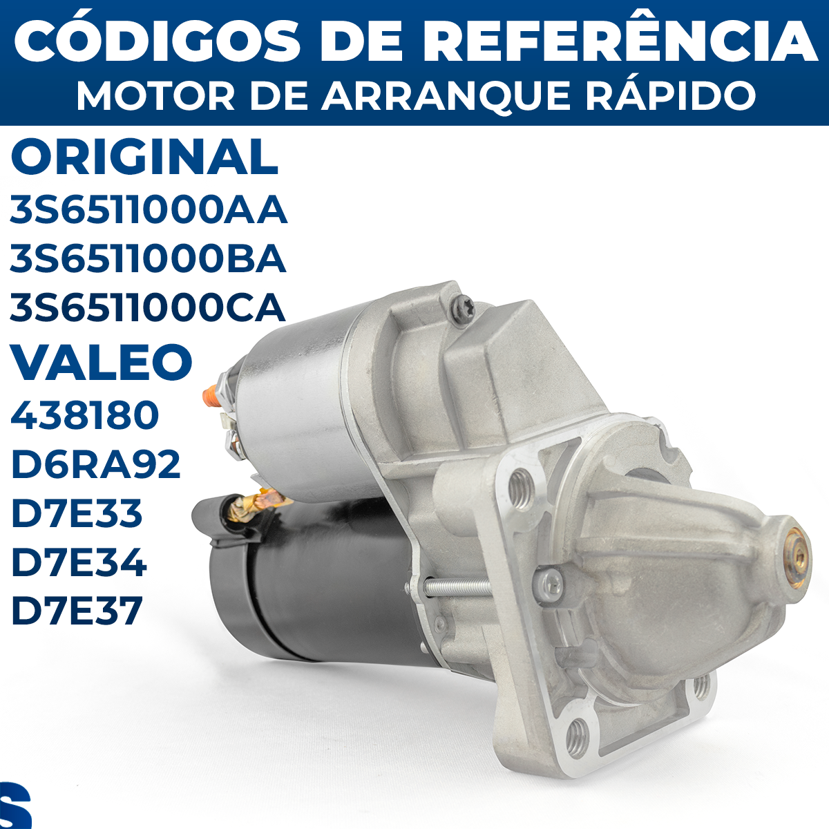 Motor De Partida Arranque Rapido Ford Fiesta Ecosport KA 1.0 1.6 Escort ...