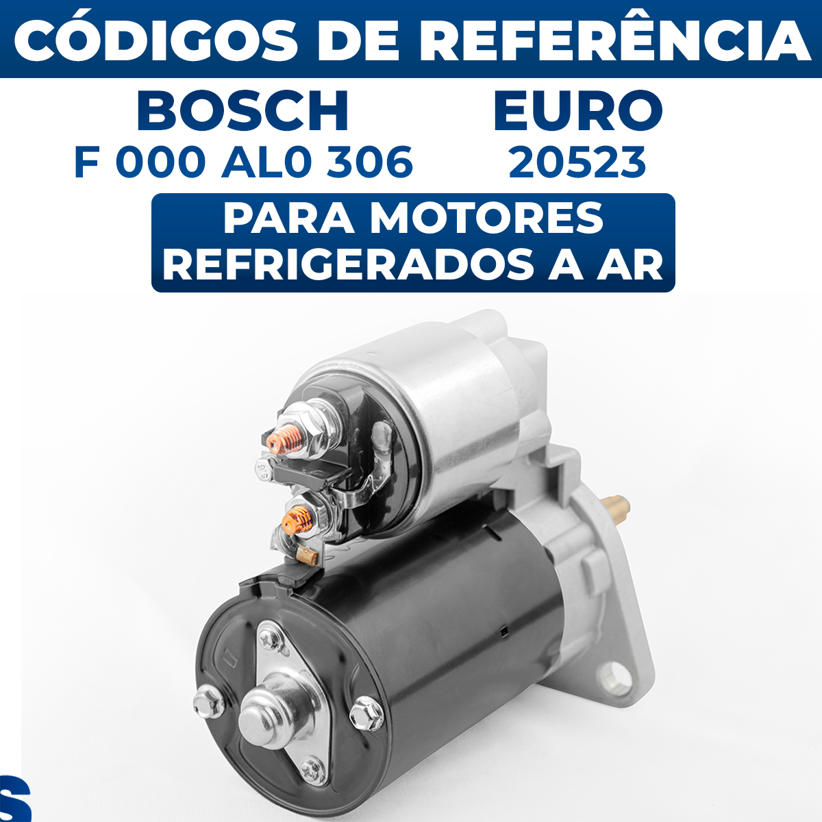 Motor Partida Arranque Rápido Fusca Kombi Brasilia Variant 1300 1500 1600