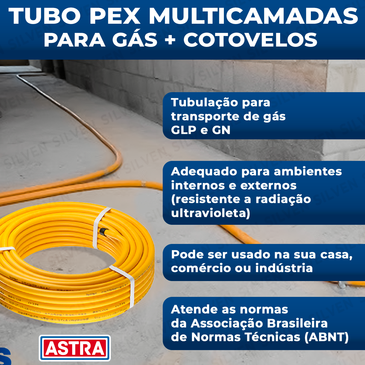 Kit 1 Metro Tubo Pex 16mm Multicamadas P/ Gás + Cotovelos