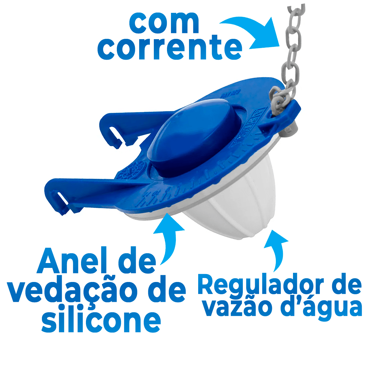 Obturador Comporta Caixa Descarga Acoplada Universal Astra - Silven