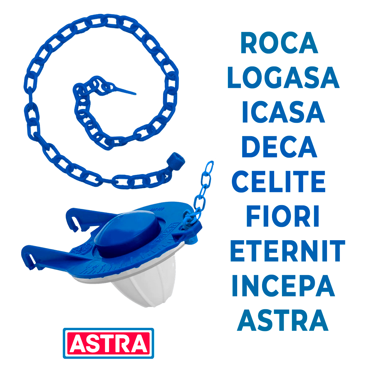 Obturador Comporta Caixa Descarga Acoplada Universal Astra - Silven